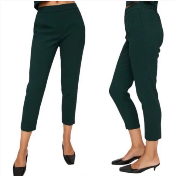 Babaton | Pants & Jumpsuits | Babaton Conan Cropped Pants In Dark Green ...